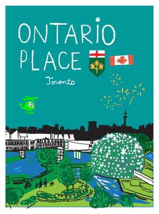 Ontario Place Greeting Card – Spacing Store: Toronto's City Gift Store