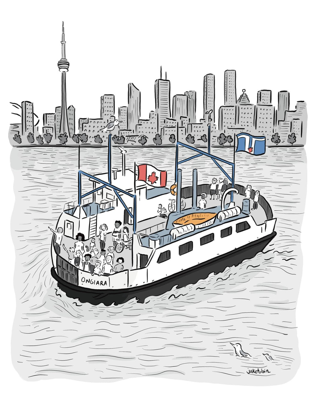 Ongiara Toronto Island Ferry Art Print – Spacing Store: Toronto's City ...