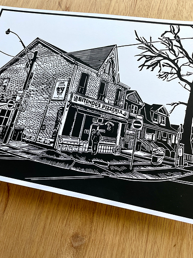 Bitondo's Pizza Screen Print – Spacing Store: Toronto's City Gift Store