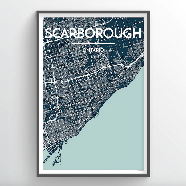 Scarborough Neighbourhood Map Print – Spacing Store: Toronto's City ...