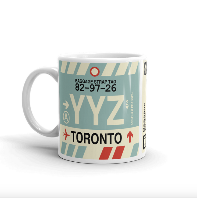 YYZ Pearson Airport Mug – Spacing Store: Toronto's City Gift Store